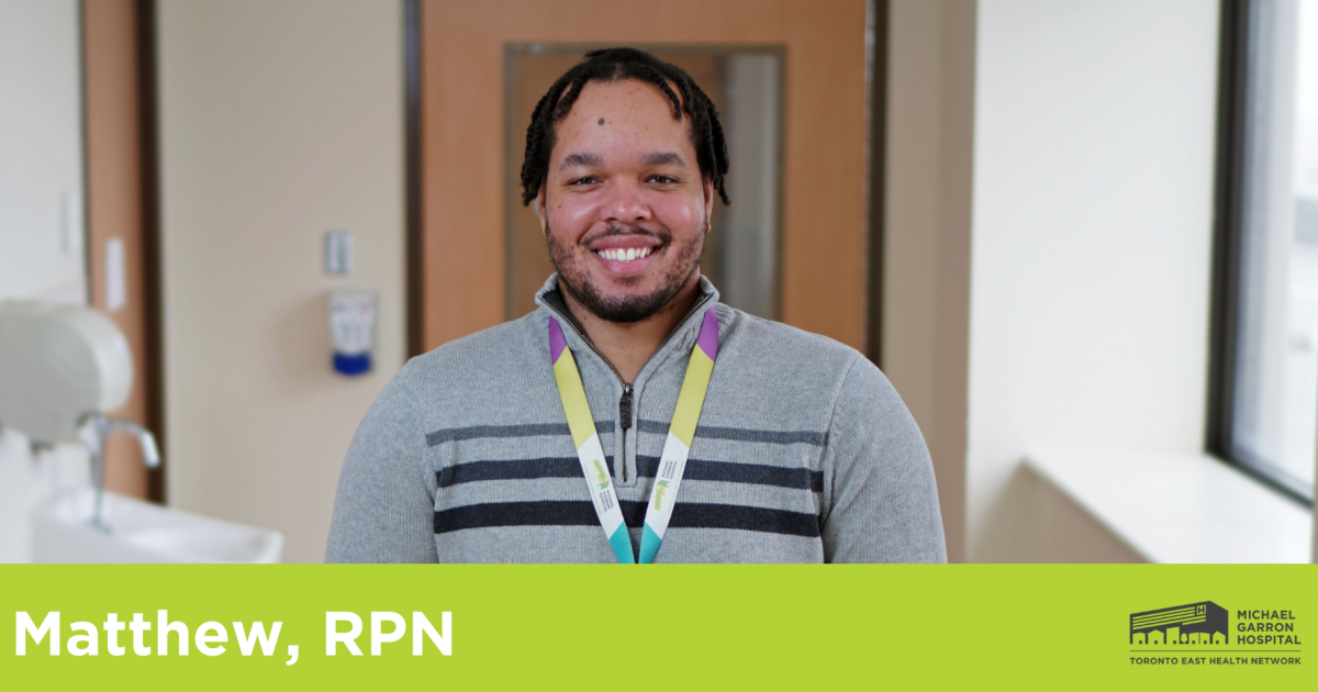 Matthew's Career Journey at MGH | Michael Garron Hospital, Toronto East ...